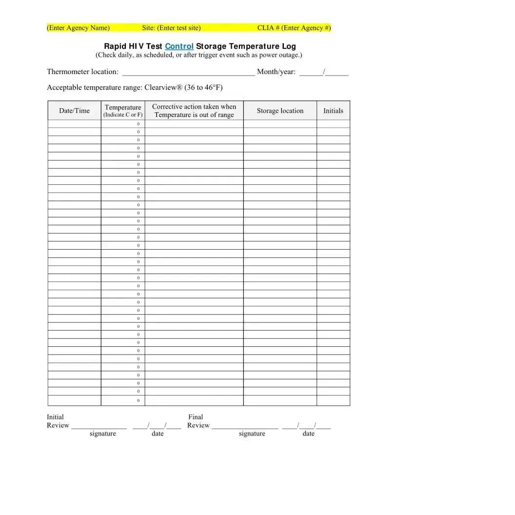 Free Negative Hiv Test Template - Simple PDF Form